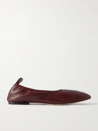 Aeyde Ballerines En Cuir Nomi - Bordeaux