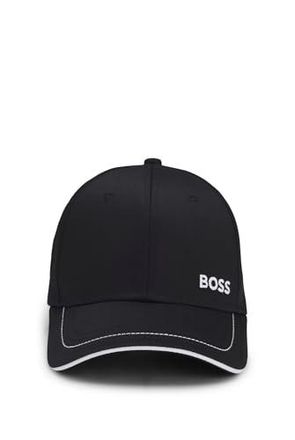 BOSS Hommes Cap-1 Casquette en twill de coton avec logo - Noir