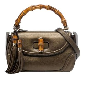 Gucci Pre-owned Cuir sacs-gucci - Femme - Pre-owned - Brun - Taille: ONE Size