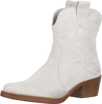 Elara Damen Stiefeletten Cowboy Boots Chunkyrayan 301-A31S Hellgrau-41