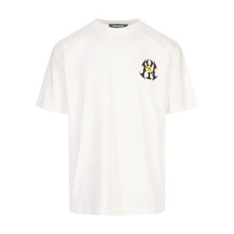 Barrow Barrow, Homme, Tops, Blanc, Taille: XL T-shirt blanc avec impression devant et derrière