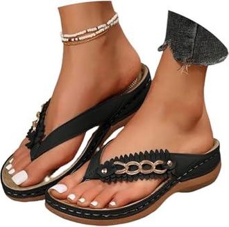 Generic Sandales orthop&eacute;diques pour femme avec soutien de la vo&ucirc;te plantaire, sandales compens&eacute;es confortables pour femme 2026, chaussures d&eacute;t&eacute; d&eacute;contract&eacute;es 