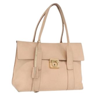Ferragamo Pre-owned Leder Schultertasche - - Pre-owned - Damen - Rosa - ONE SIZE