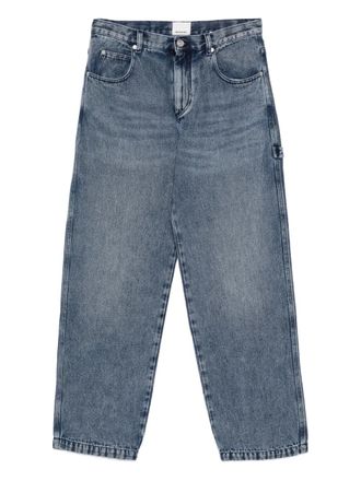 Isabel Marant logo-patch jeans - Blau
