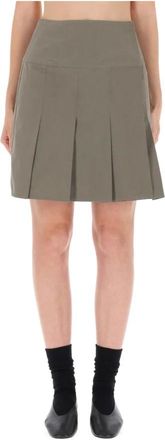 Our Legacy Femme, Jupes, Vert, Taille: 36 FR Mini-jupe pliss&eacute;e taille haute