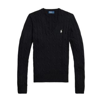 Polo Ralph Lauren V-Ausschnitt Strickware - - Knitwear - Damen - Schwarzk - XS