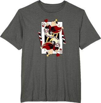 Disney Alice In Wonderland Queen Of Hearts Playing Card T-Shirt