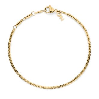 Copenhagen Armband - Edelstahl Fine Edgy - Gr. ONESIZE - in Gold - f&uuml;r Damen