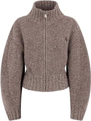 The Attico Cardigan cintr&eacute; en laine vierge et cachemire