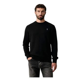 Trussardi SweaT-shirt &agrave; col rond - Homme - Sweatshirts et sweats &agrave; capuche - Noir - Taille: S
