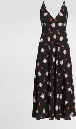 Dolce & Gabbana Kurzes Kleid Mit Bl&uuml;mchen-print - Frau Kleider Mehrfarbig 46