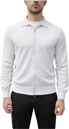 FILIPPO DE LAURENTIIS Homme, Sweatshirts et sweats &agrave; capuche, Blanc, Taille: 2XL Cardigan Zip