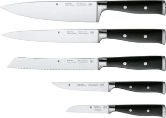 WMF Grand Class Messerset 5teilig, Made in Germany, 5 Messer geschmiedet, K&uuml;chenmesser, Performance Cut, Spezialklingenstahl