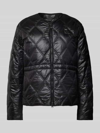 Blauer Steppjacke mit Label-Badge Modell TAFT