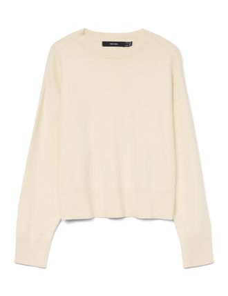 Vero Moda Damen Vmgold Art Ls O-Neck Pullover, Birch, XL