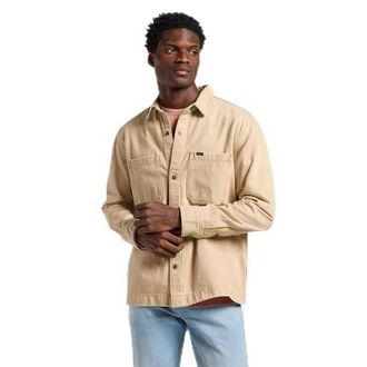 Lee 2 Pkt Overshirt T-Shirt, Cappucino, M Hommes