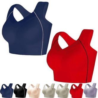 Generic Soutien-gorge correcteur de levage et de mise en forme, soutien-gorge push-up pour femme, soutien-gorge de fitness sans armatures pour femme &acirc;g&eacute;e, 2 p