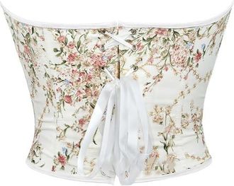 Generic Corset Femme Noir, Corset &Agrave; Baleines Ajust&eacute;, Baleines Brod&eacute;es R&eacute;tro &Eacute;l&eacute;gantes