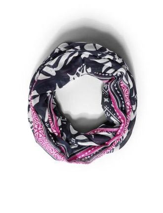 Street One Femmes A572427 &Eacute;charpe &agrave; Boucle Imprim&eacute;e, Bleu Fonc&eacute;, A, Multicolore