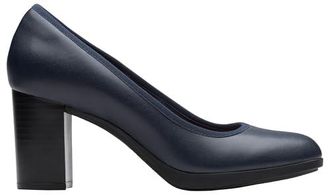 Clarks Femme Bayla Carly, Cuir Bleu Marine, 35.5 EU