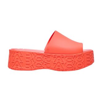 Melissa Femme, Chaussures, Orange, Taille: 36 EU Mules &agrave; plateforme en PVC gaufr&eacute;