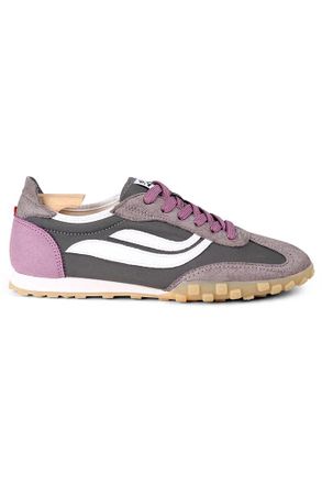 Genesis Damen vegan Sneaker G-Sprint Mesh Grau Lavendel Wei&Atilde;Y
