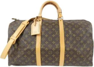 Louis Vuitton unisex, Pre-owned, Brun, Taille: ONE Size Sac de voyage en toile Pre-owned