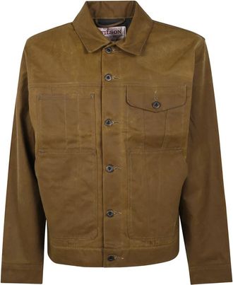 Filson Tin Cloth Short Lined Cruiser Jacket - - Jackets - Herren - Braun - 2XL