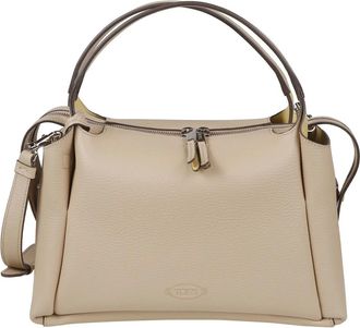 Tod's Femme, Sacs, Beige, Taille: ONE Size APA Small Top Handle Bag