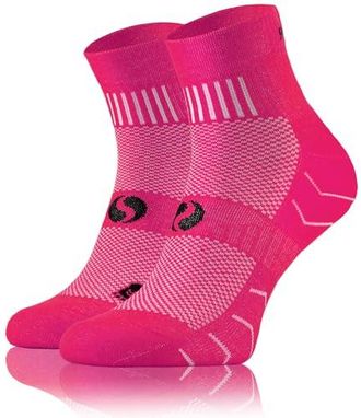 Sesto Senso 1 Pack Chaussettes Sport Colorées en Coton Femme Homme 35-38 Rose