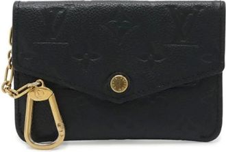 Louis Vuitton Porte-monnaie Monogram Empreinte Pre-owned - Femme - Pre-owned - Noir - Taille: ONE Size