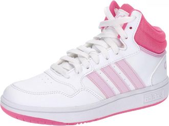 adidas Unisex Kinder Hoops Mid Shoes, Cloud White/Orchid Fusion/Lucid pink, 30 1/2 EU