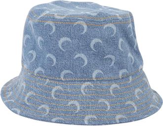 Marine Serre unisex, Accessoires, Bleu, Taille: S/M Moon Laser Bucket Hat