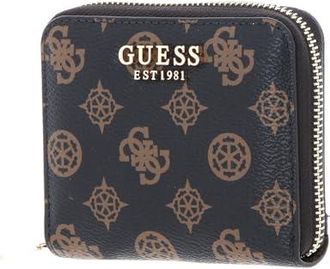 Guess Laurel SLG Small Zip Around, Wallet Women, Mocha Logo, Taille Unique