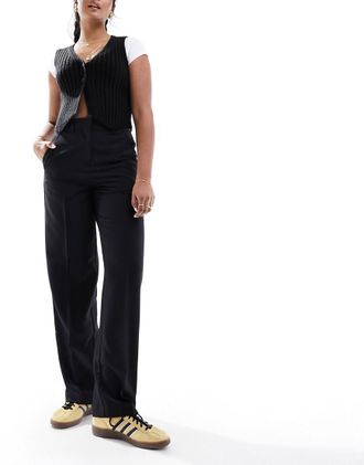 Jack & Jones Mary - Pantalon ajust&eacute; &agrave; taille haute - Noir