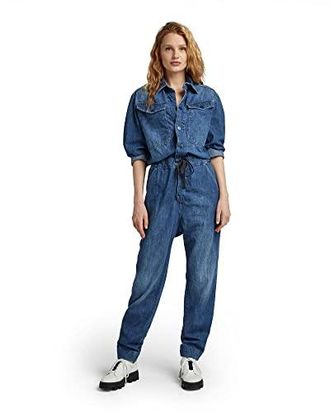 G-Star RAW Boiler Suit Combinaison, Faded Harbor, L Femme