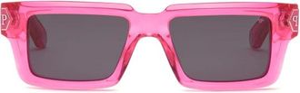 Philipp Plein Homme, Accessoires, Rose, Taille: ONE Size Lunettes de soleil