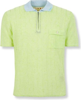 Marni Homme, Tops, Vert, Taille: L Polo Tricot&eacute;