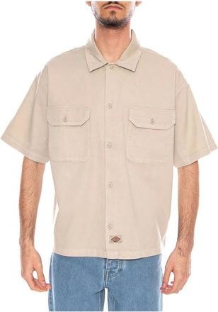 Dickies Homme, Chemises, Beige, Taille: M 247 GD Work Shirt SS