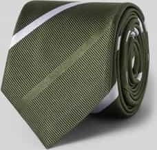 Olymp Seidenkrawatte aus reine Krawatte mit Logo-Patch (6,5 cm)