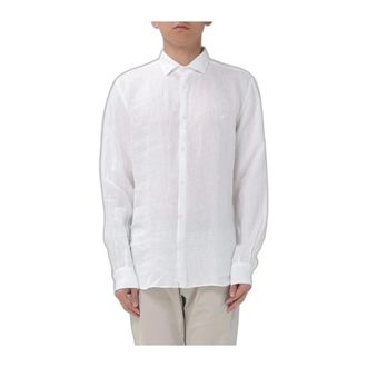 Brooksfield Chemise d&eacute;contract&eacute;e en lin - Homme - Chemises - Blanc - Taille: L