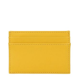 Versace Quilted Leather Card Case - Yellow