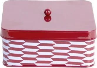Present Time Bo&icirc;te de rangement en m&eacute;tal &agrave; motifs Salerno Present Time