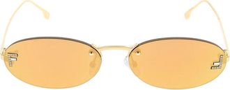 Fendi Stilvolle Sonnenbrille mit einzigartigem Design - - Accessories - unisex - Gelb - ONE SIZE