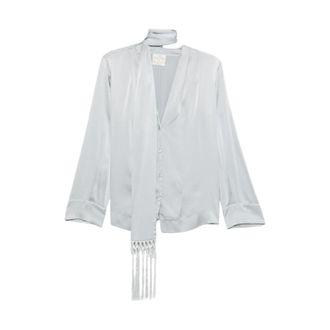 Forte_Forte Mein Hemd - - Blouses & Shirts - Damen - Grau - S