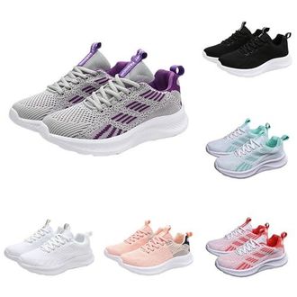 Generic Baskets de course &agrave; pied pour femme - Chaussures de sport l&eacute;g&egrave;res et respirantes en maille - Semelle souple antid&eacute;rapante, violet, 38.5 EU
