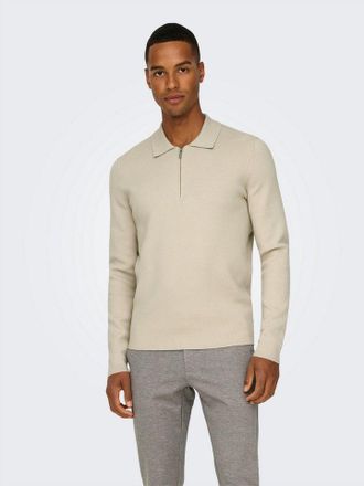 Only & Sons Polokragenpullover ONSCOOPER REG LS 12 HALF ZIP POLO