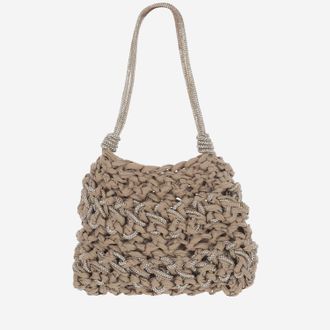 Mela Womens Victory Raffia Bag Beige Fibra Naturale Handbags Hand