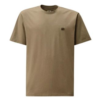 C.P. Company C.p. Company, Homme, Tops, Brun, Taille: S Logo T-shirt