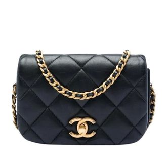 Chanel Pre-owned Vintage Quilted Crossbody Bag - Femme - Pre-owned - Noir - Taille: ONE Size